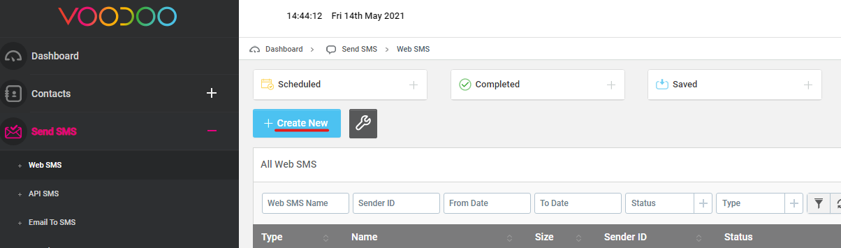 Web SMS Summary